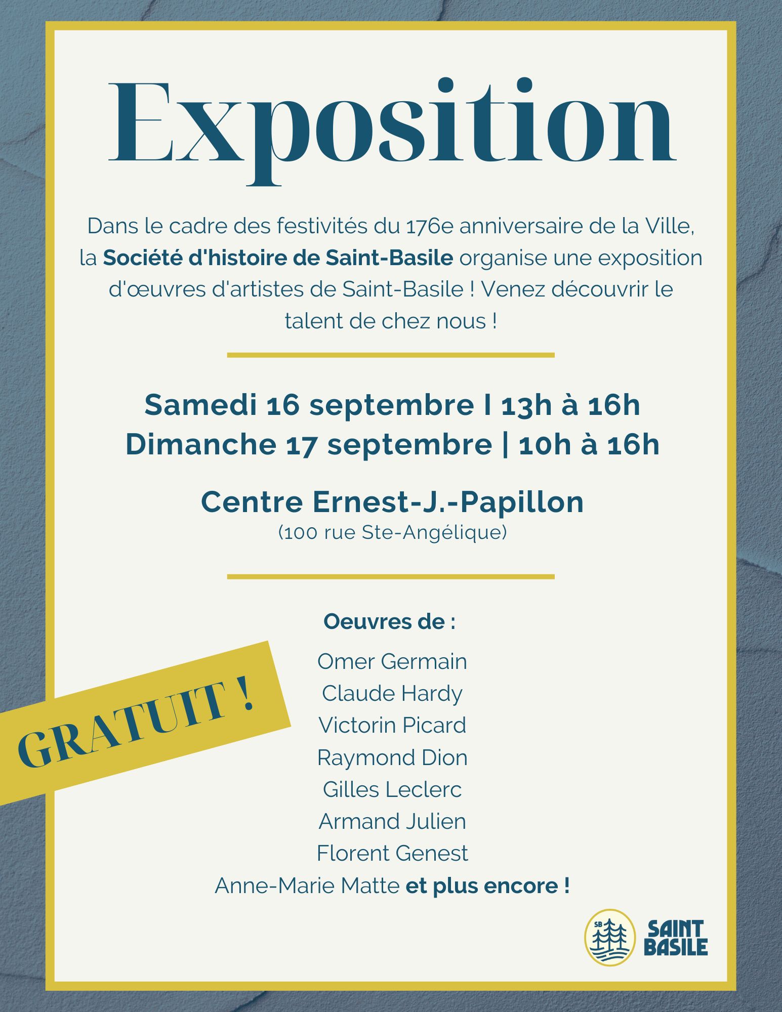Exposition – Saint-Basile
