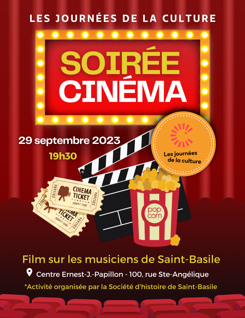 Les journées de la culture - Soirée cinéma – Saint-Basile